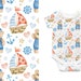 Watercolor Bear Sailor Seamless Patterns, Cute Bear Nautical,digital ...
