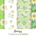 Watercolor Daisy Digital Papers Pack, Chamomile Spring Flowers, Daisy ...