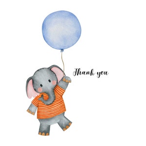 Watercolor Elephants Clipart, Watercolor Animals, Baby Shower,elephant ...