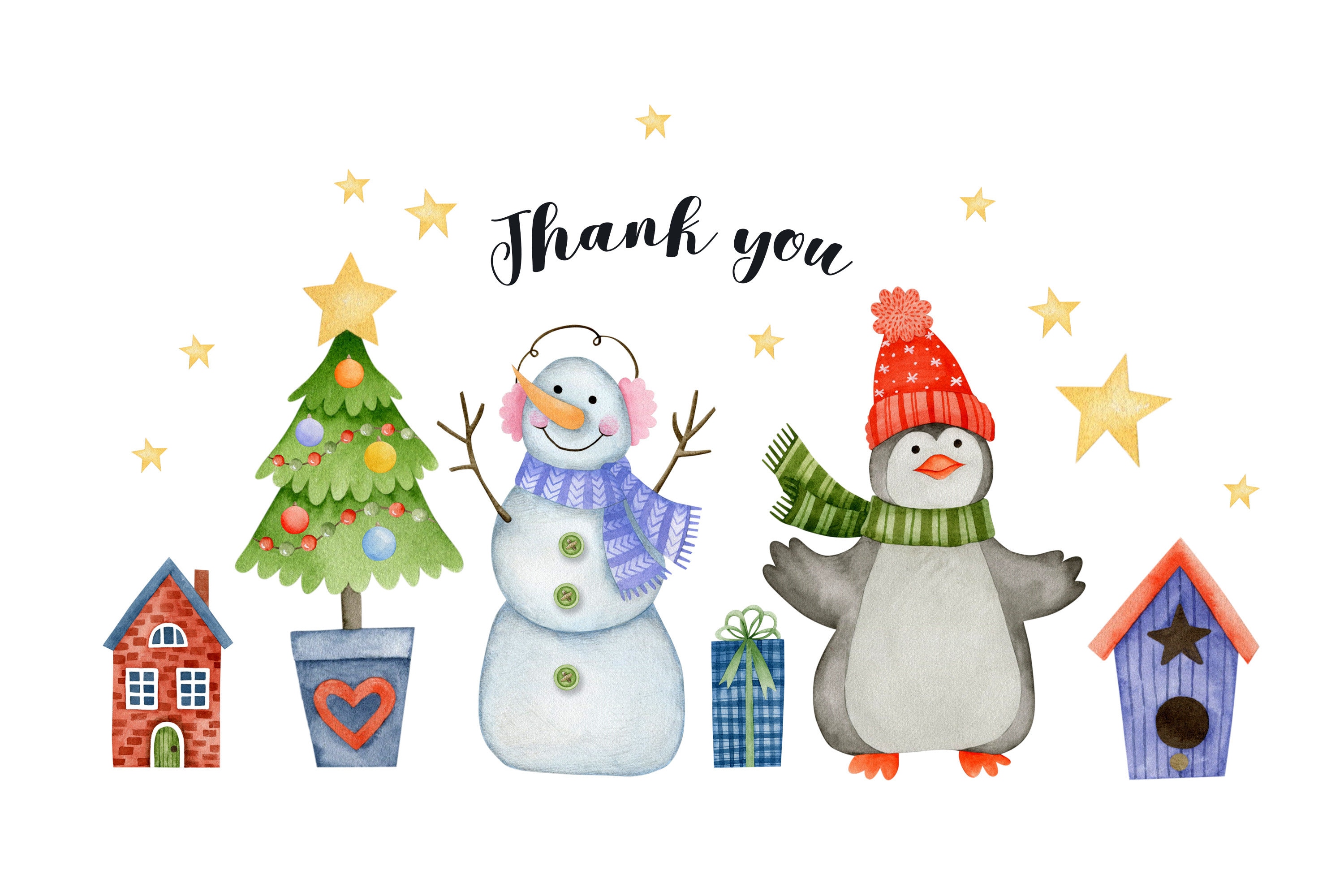 Christmas Thank You Clipart