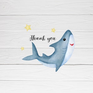 Watercolor Shark Digital Paper Pack, Sea Animals Download, Instant ...