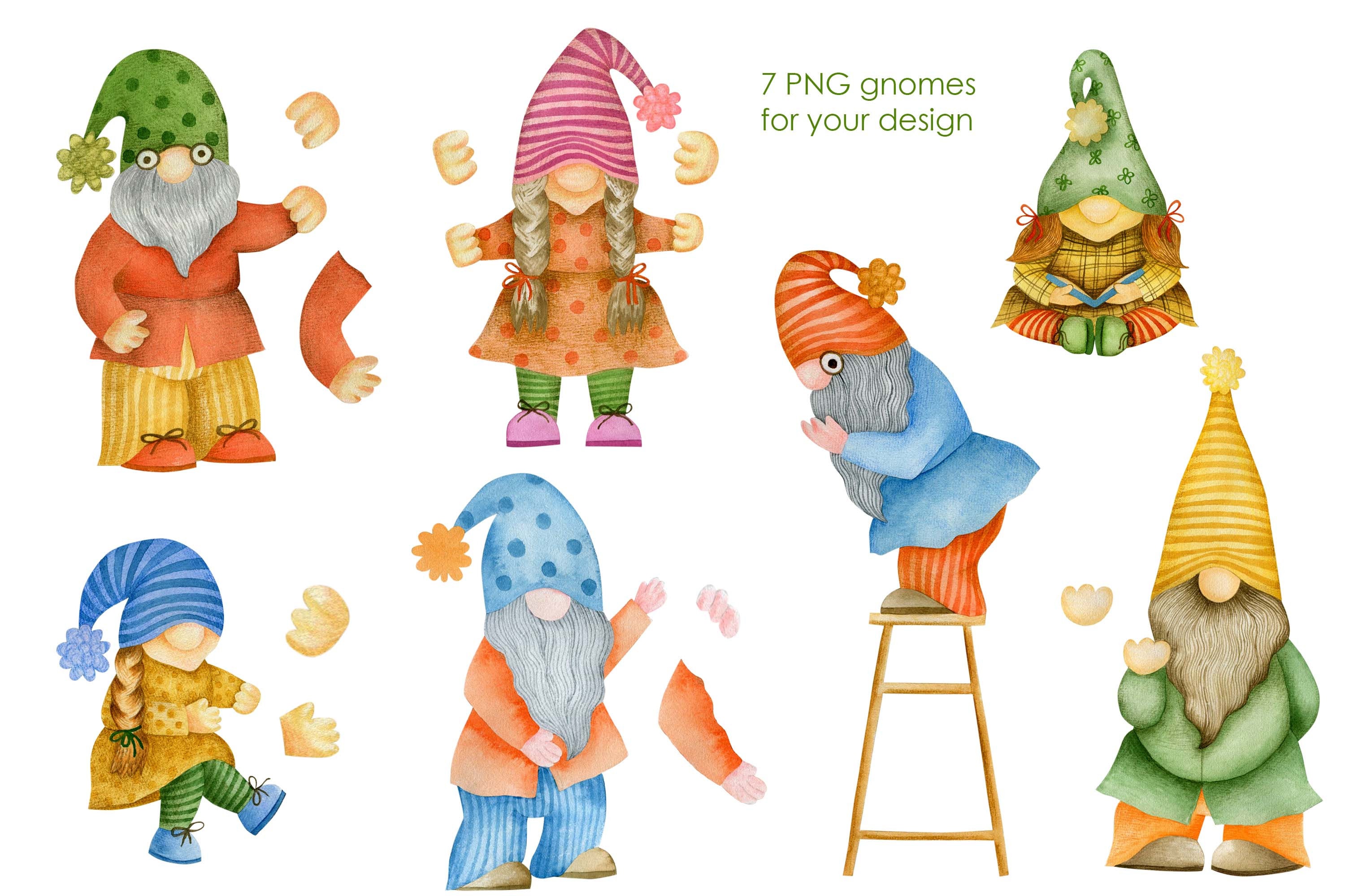 Gnomes Back to School PNG Clipart Digital Download School - Etsy