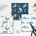 Watercolor Shark Digital Paper Pack, Sea Animals Download, Instant ...