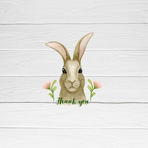 Watercolor Easter Bunny Digital Paper Pack, Paper Bag, Instant Download ...