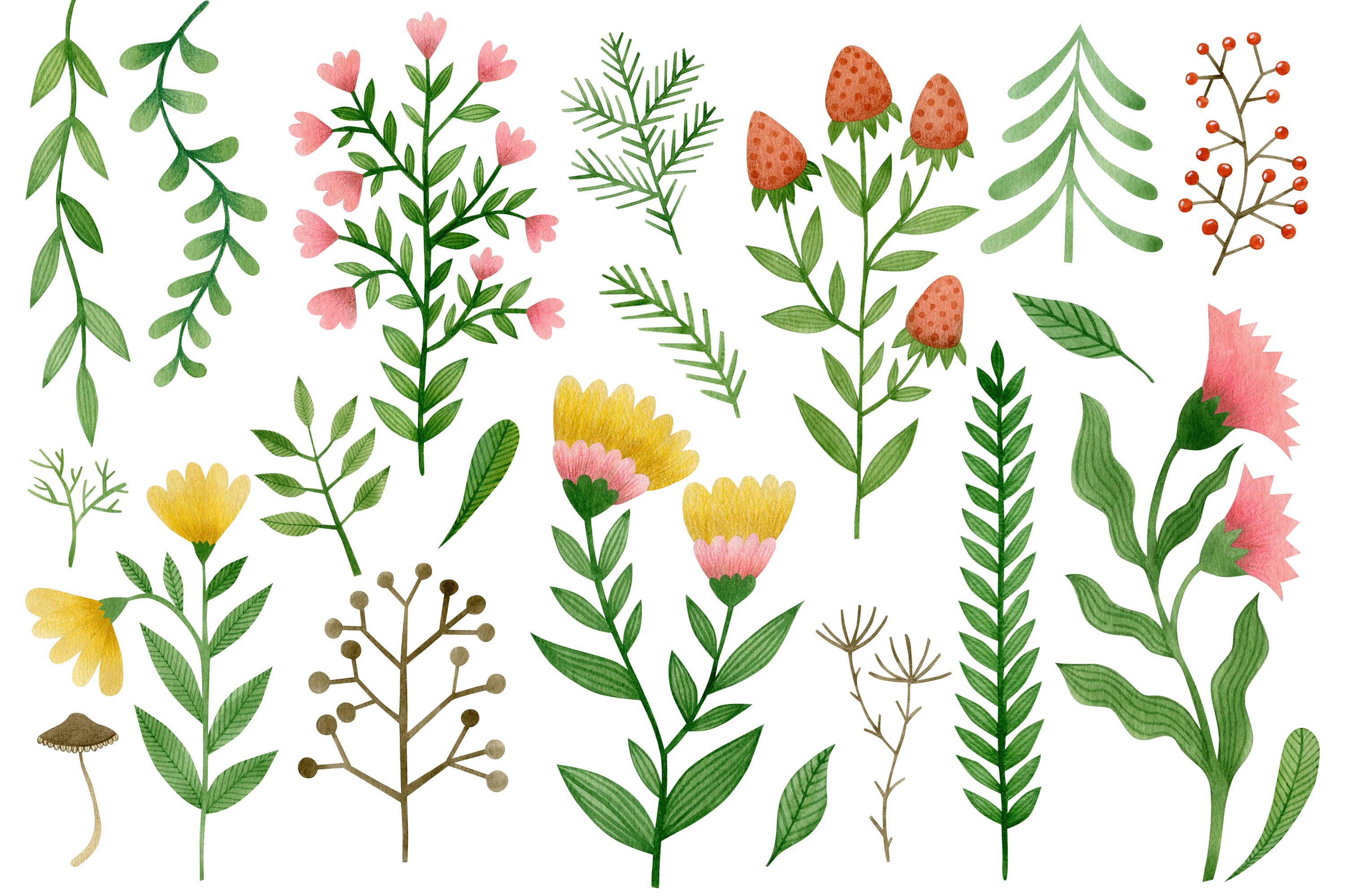 Watercolor Fairy Garden Clipart, Cute Fairies Girls, Party Elves, Hand ...