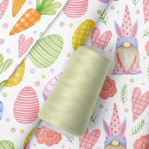 Easter Gnomes Seamless Pattern, Bunny Gnome Pattern, Seamless Easter ...
