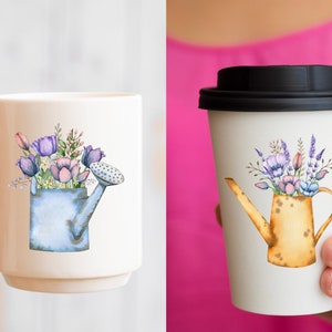 Watercolor Tulip Clipart, Mother's Day Decor, Tulip Compositions ...