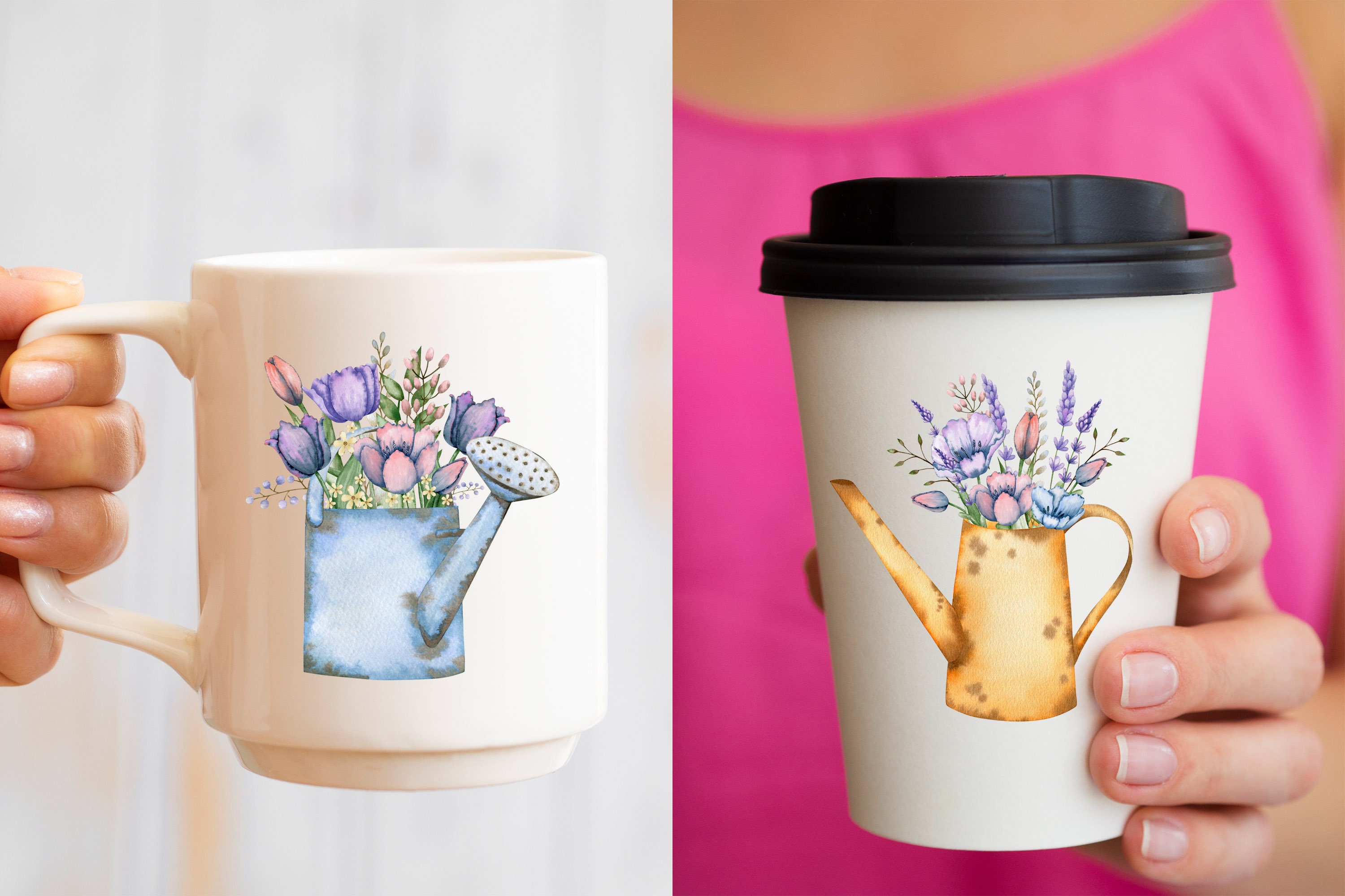 Watercolor Tulip Clipart Mother's Day Decor Tulip - Etsy