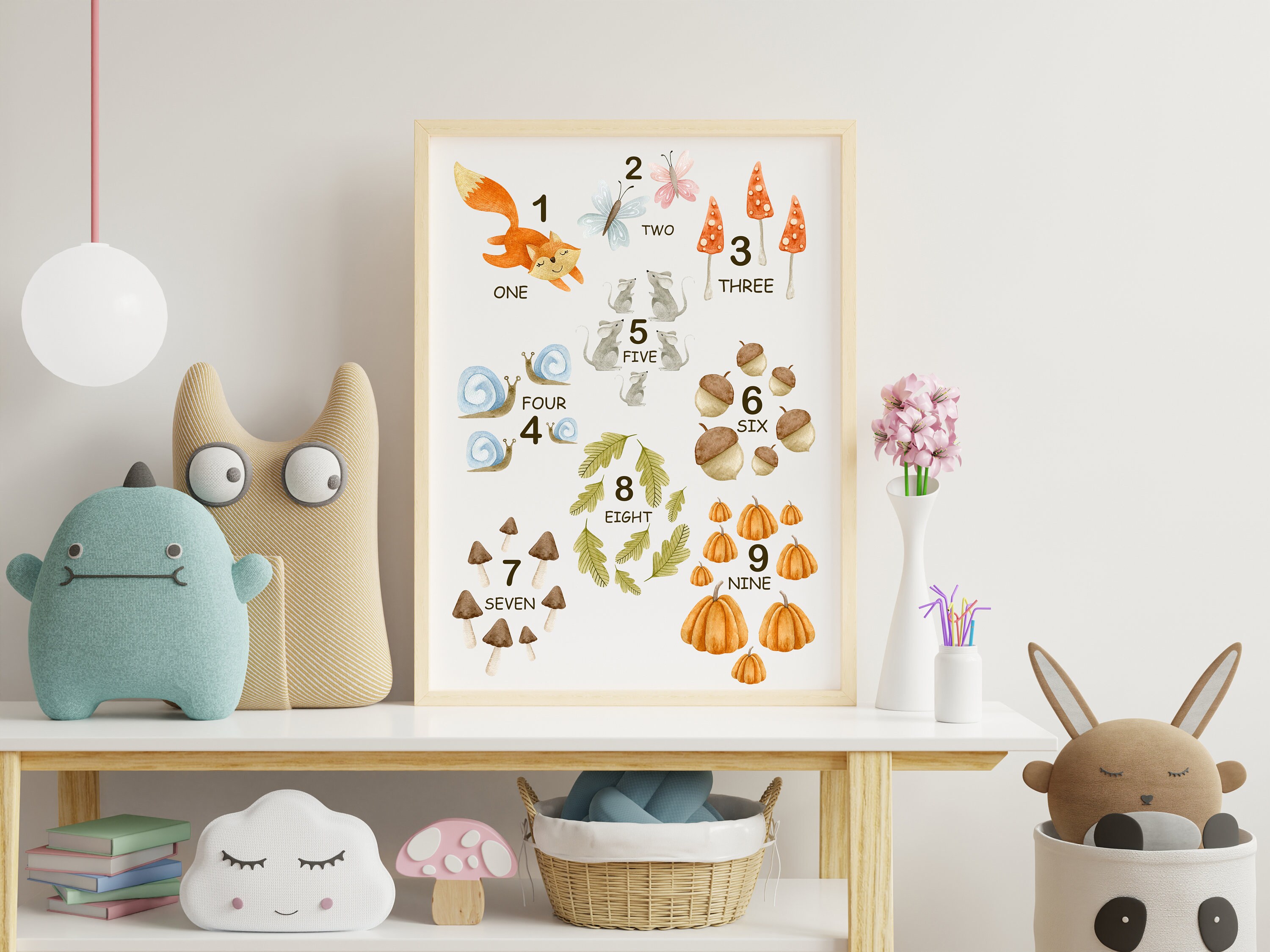 Watercolor Blue Numbers Clipart Number Clipart Girls - Etsy