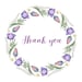 Watercolor Wreath Purple Tulip, Spring Floral Wreath, Frames Flower ...