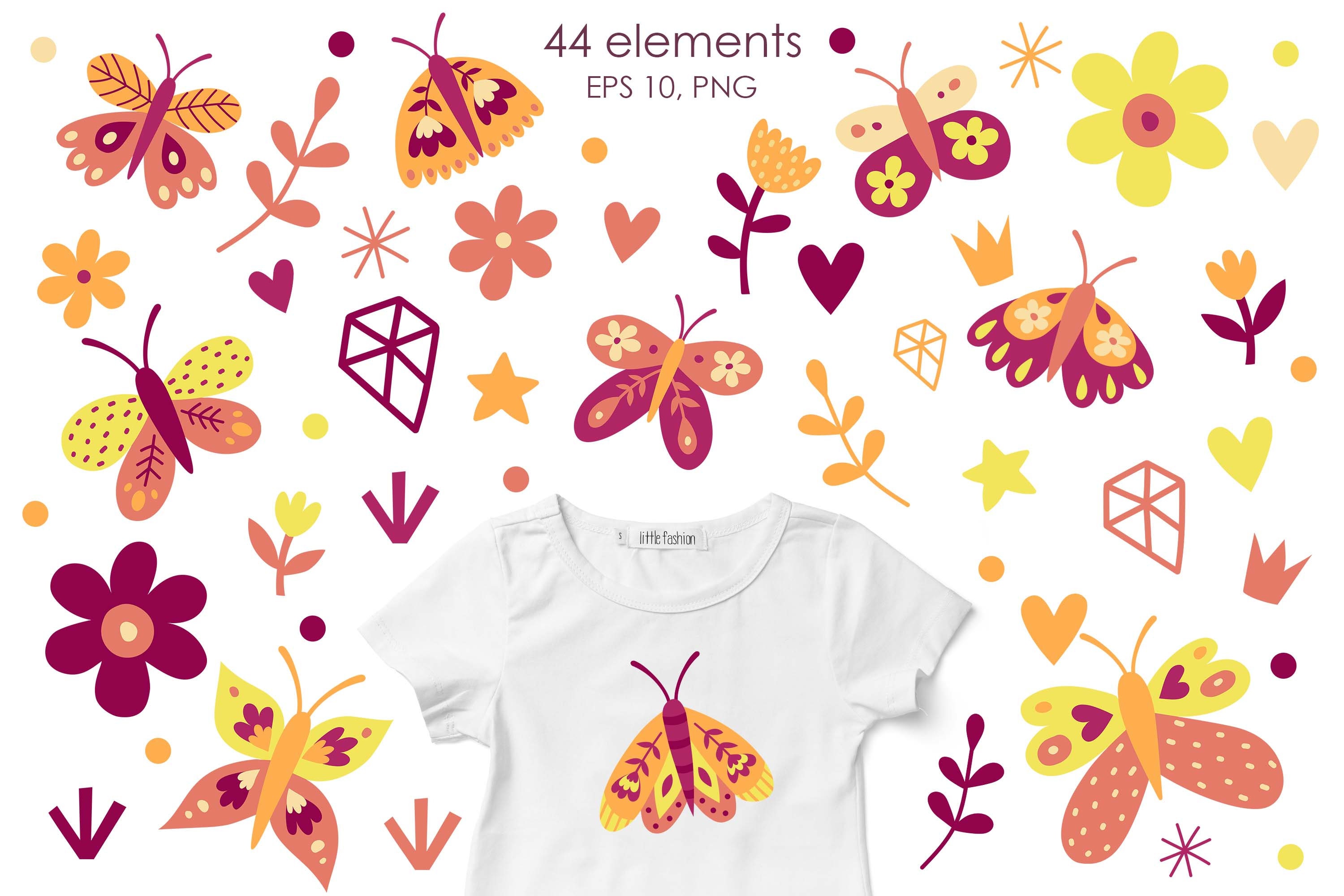Butterfly Seamless Patterns, Digital Paper Pack, Butterfly Clipart ...