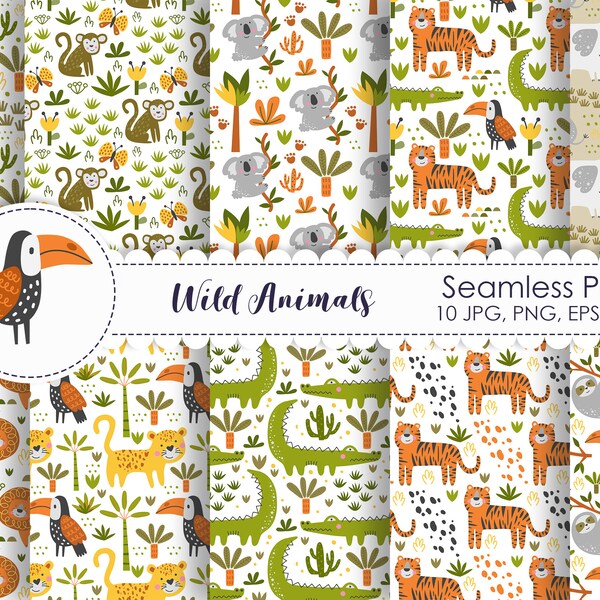 Wild Animal Pattern - Etsy