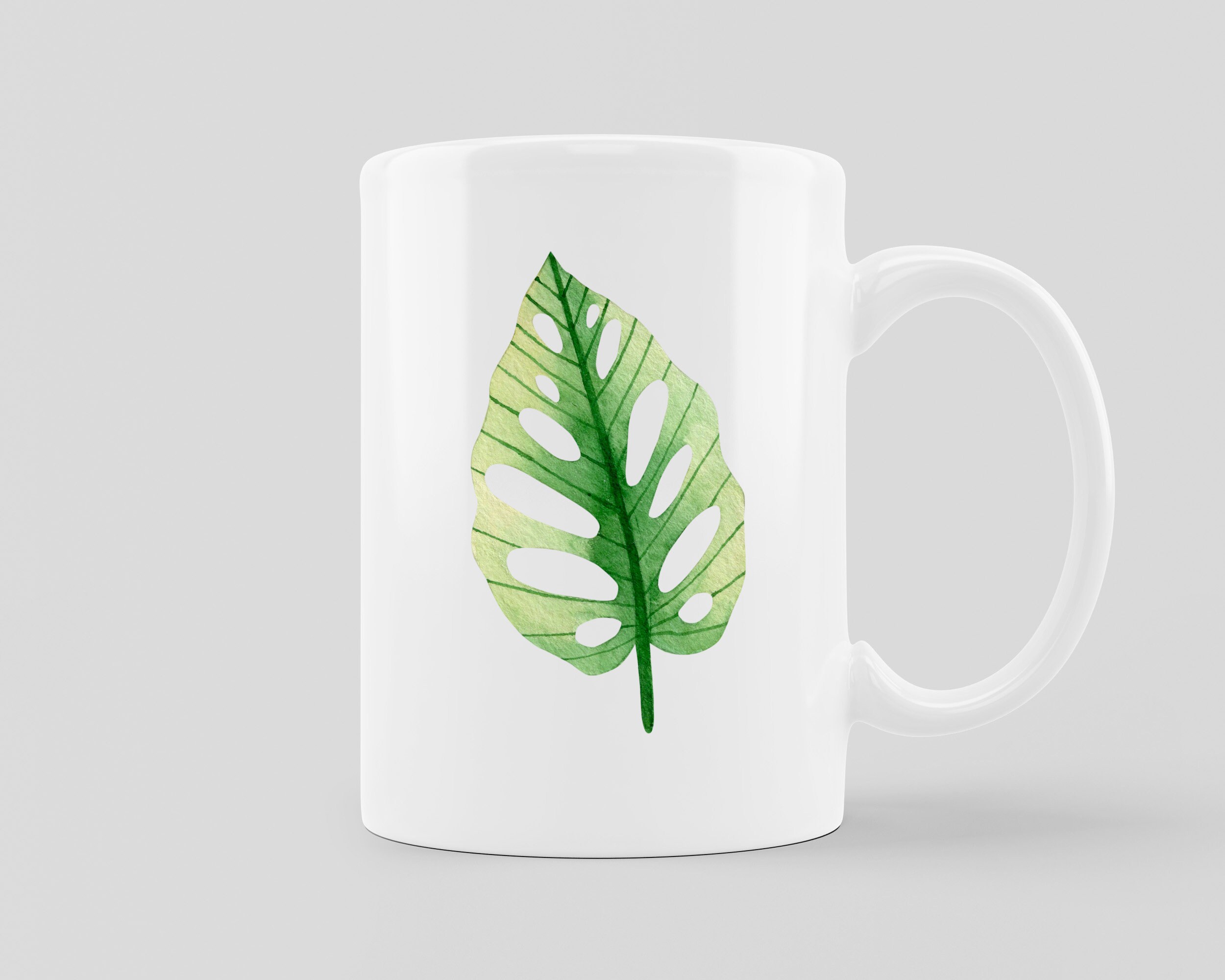 Watercolor Tropical Leaves Clipart Tropical Elements Set | Etsy