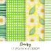Watercolor Daisy Digital Papers Pack, Chamomile Spring Flowers, Daisy ...