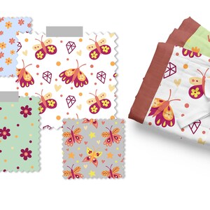 Butterfly Seamless Patterns, Digital Paper Pack, Butterfly Clipart ...