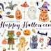Watercolor Halloween Clipart, Halloween Invitation, Halloween ...