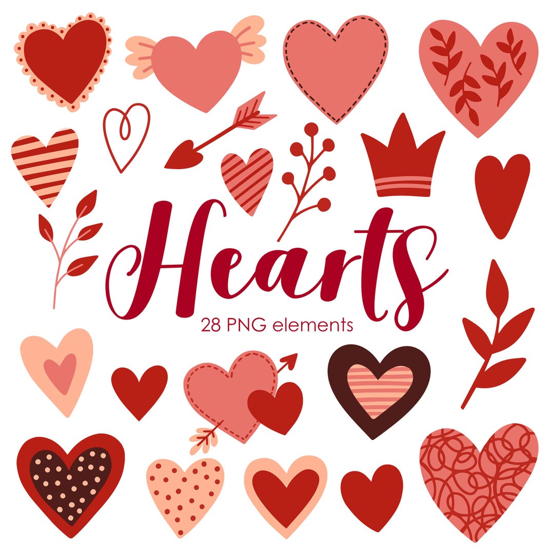 Hearts Clipart, Hearts Png, Hearts Clip Art, Valentine Clipart ...