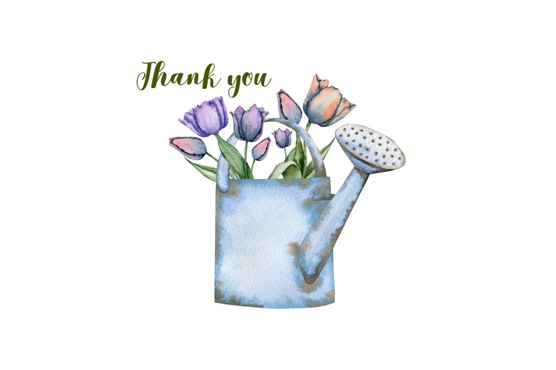 Watercolor Tulip Clipart Mother's Day Decor Tulip - Etsy