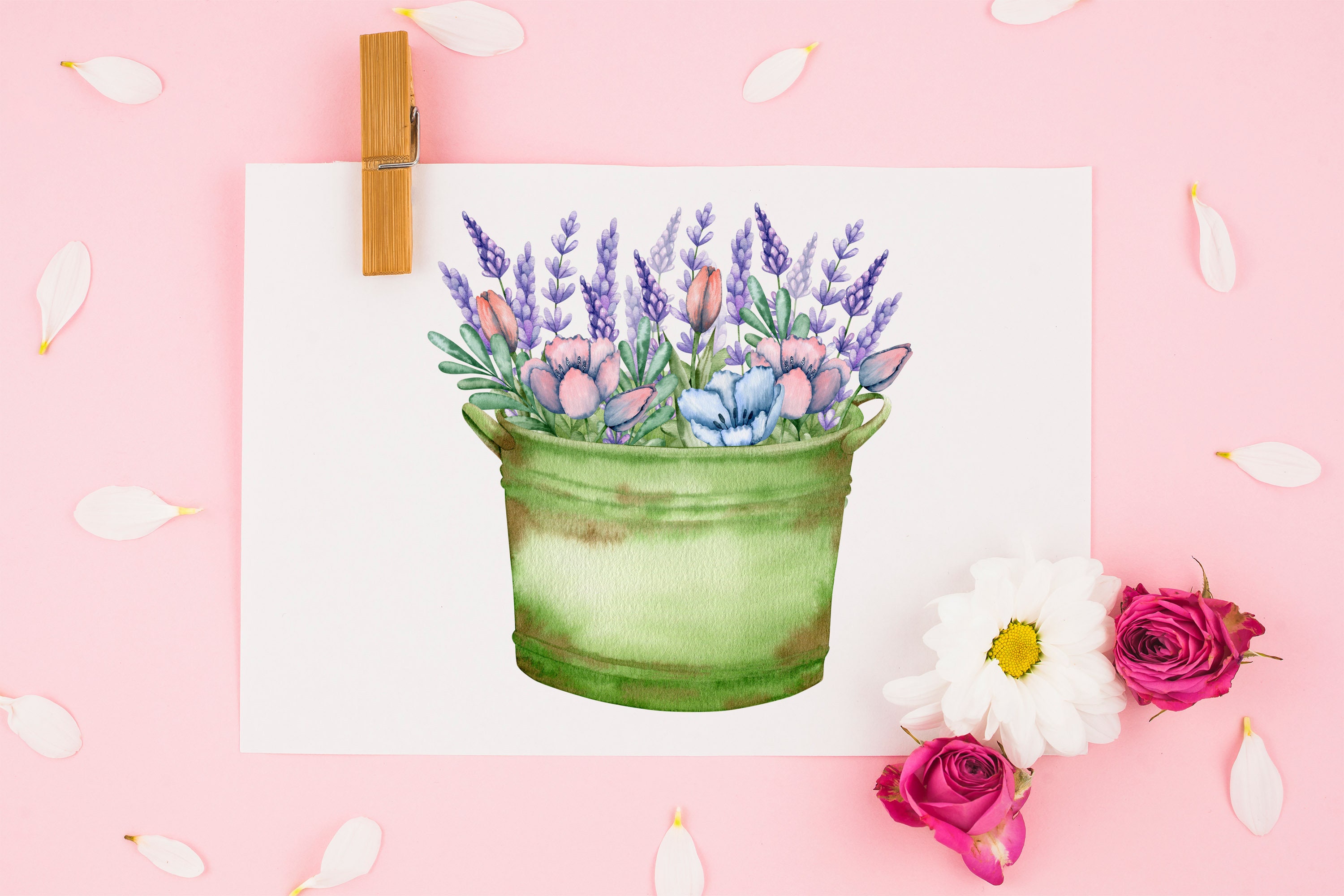 Watercolor Tulip Clipart, Mother's Day Decor, Tulip Compositions ...