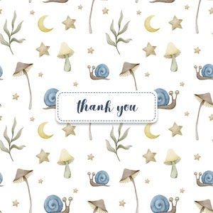 Watercolor Mushroom Seamless Pattern, Autumn, Forest, Digital Paper ...