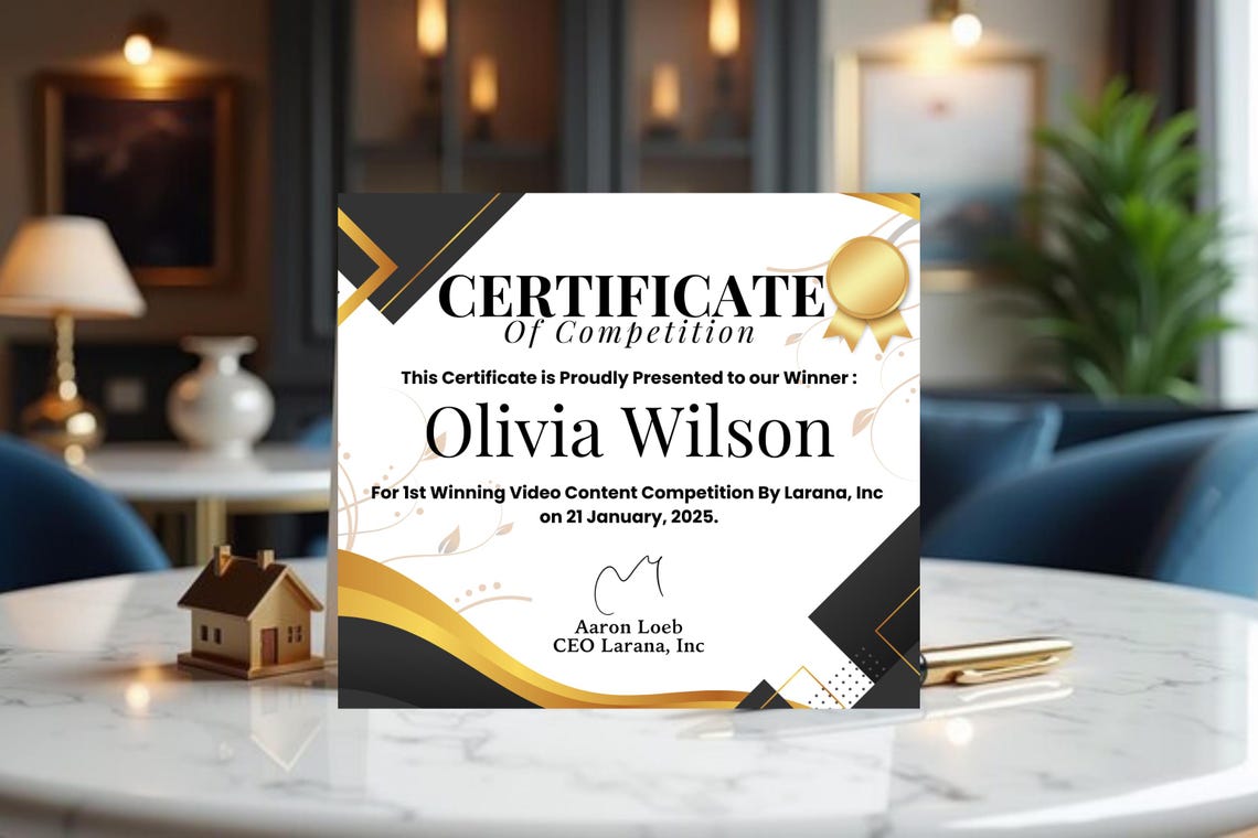 A4 Certificate of Competition, DIY Certificate, Editable Certificate ...