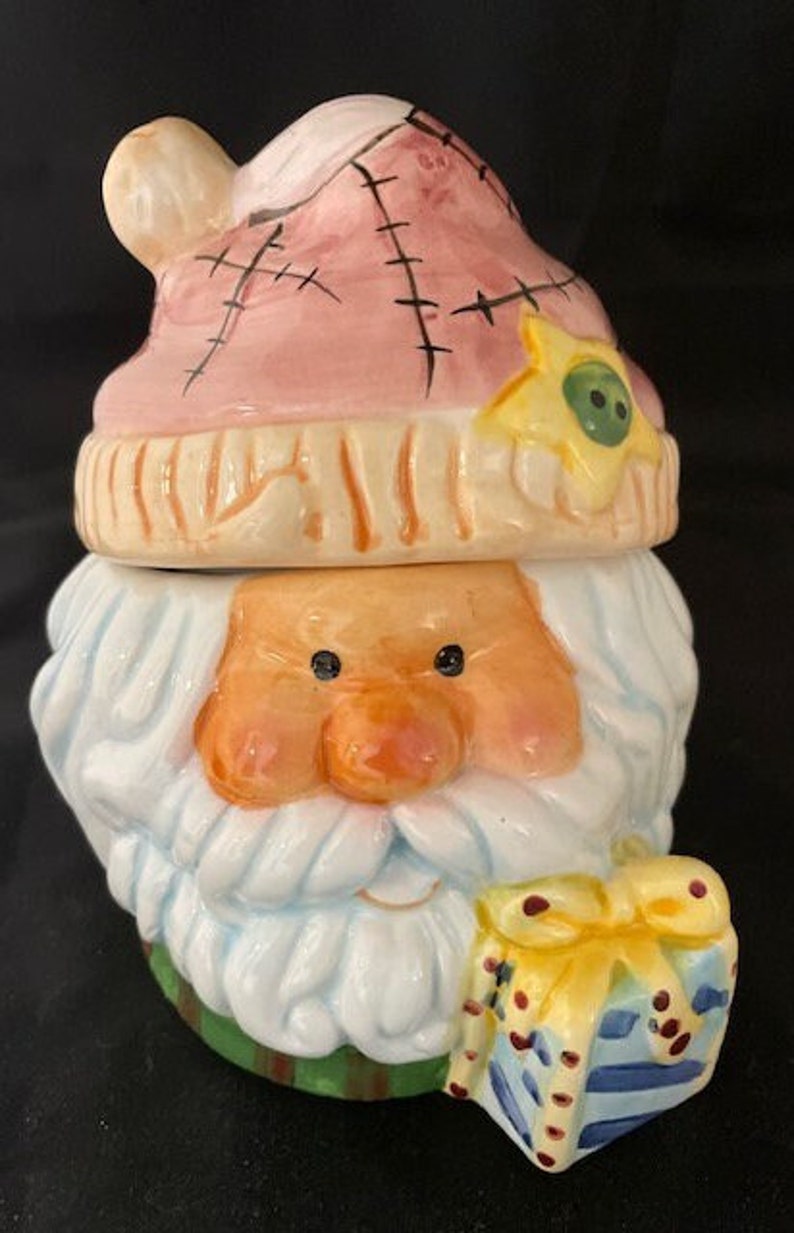 Country Santa Canister (no Markings) - Etsy