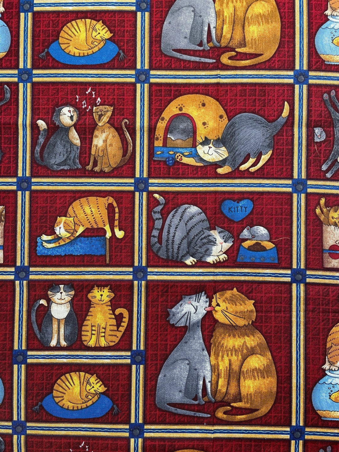 Raining Cats & Dogs Debbie Mumm Quilt Shop Quality Fabric - Etsy