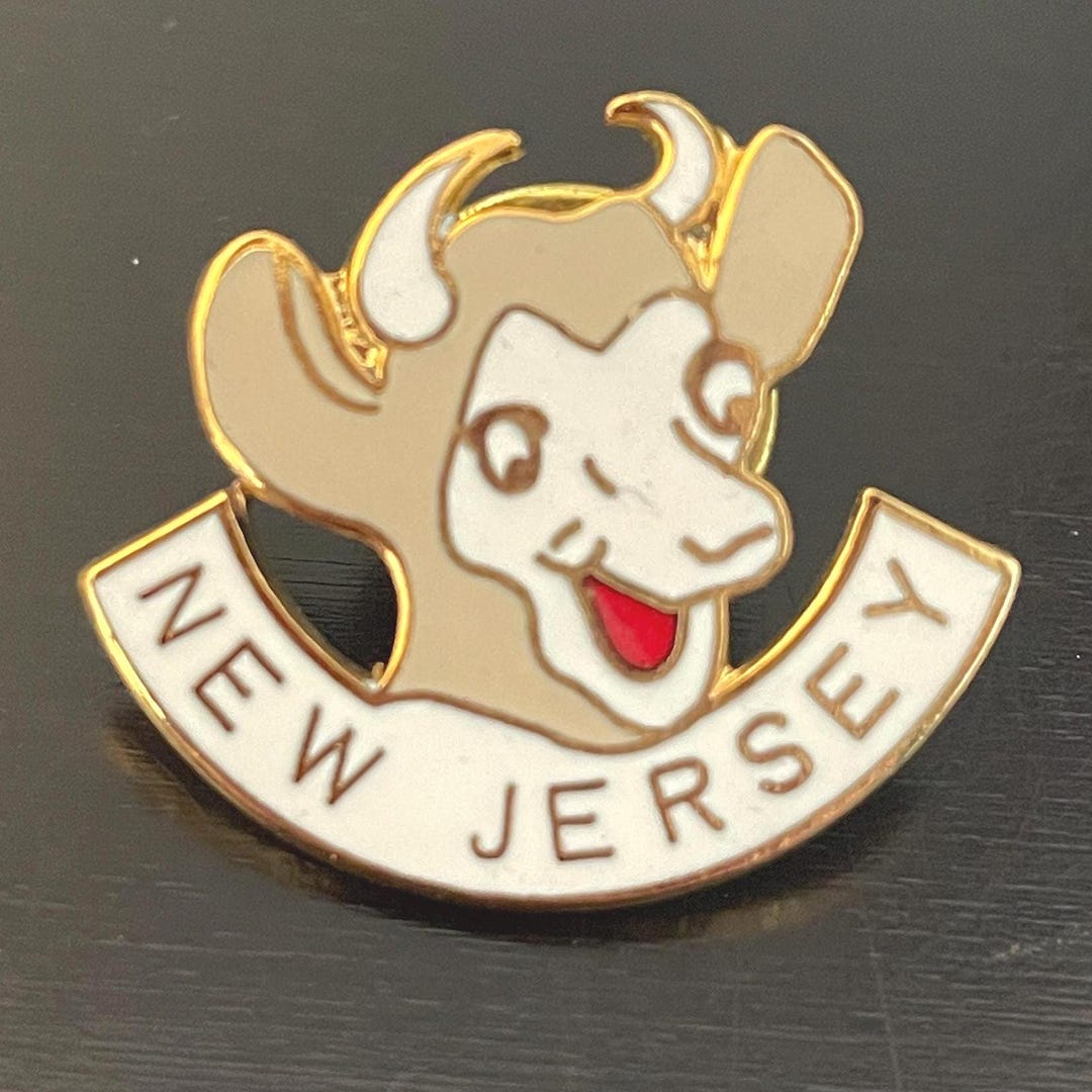 Elsie Cow Enamel Push-back Pin - New Jersey Borden Dairy Mascot - Etsy