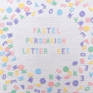 Pastel Letter Set for Felt Letter Boards. 3/4 Inch Letters, 150 of Each ...