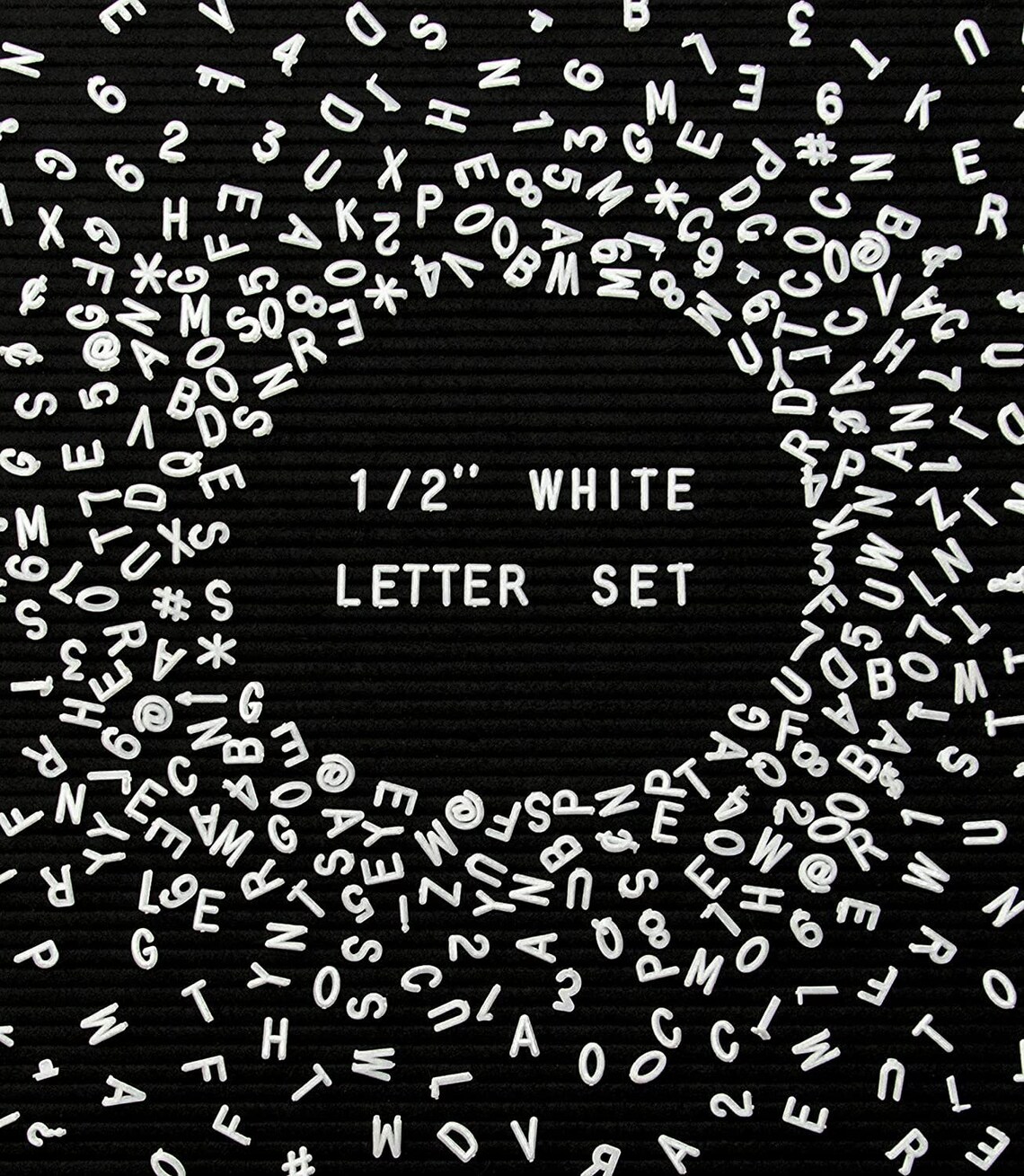 1/2 Inch White Plastic Letter Set for Felt Letter Boards. Set - Etsy