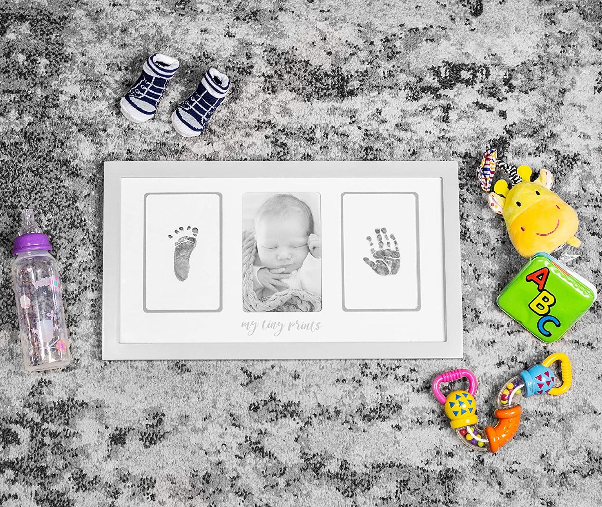 My Tiny Prints Newborn Baby Handprint and Footprint Photo | Etsy