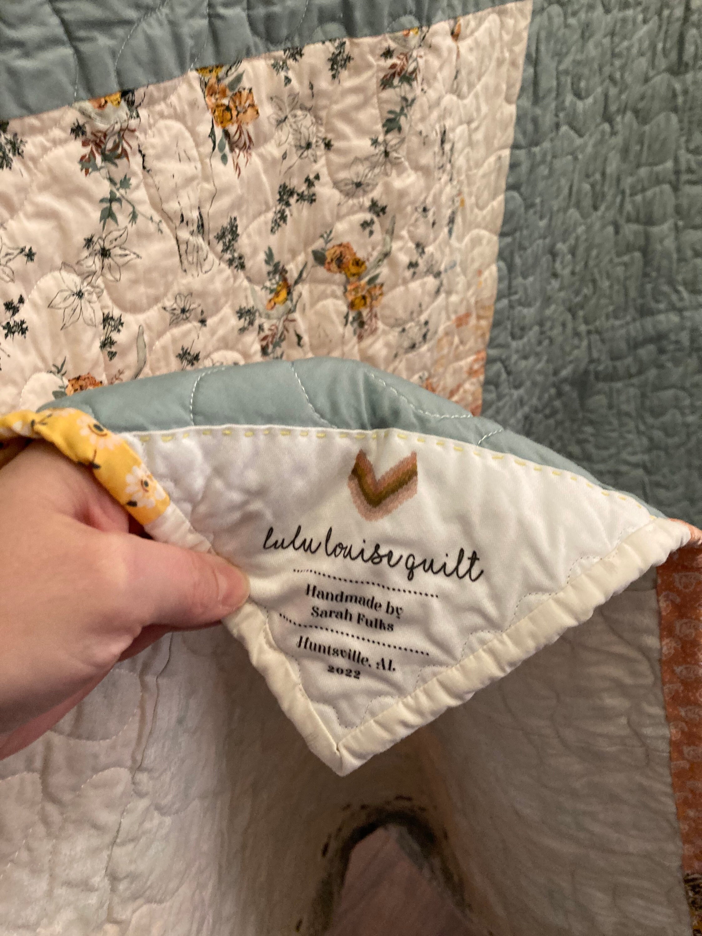 Handmade Chevron Bed Quilt: Modern Lulu Louise Design - Etsy