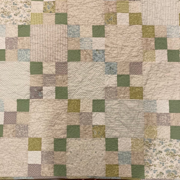 Nine Patch Quilt - Etsy