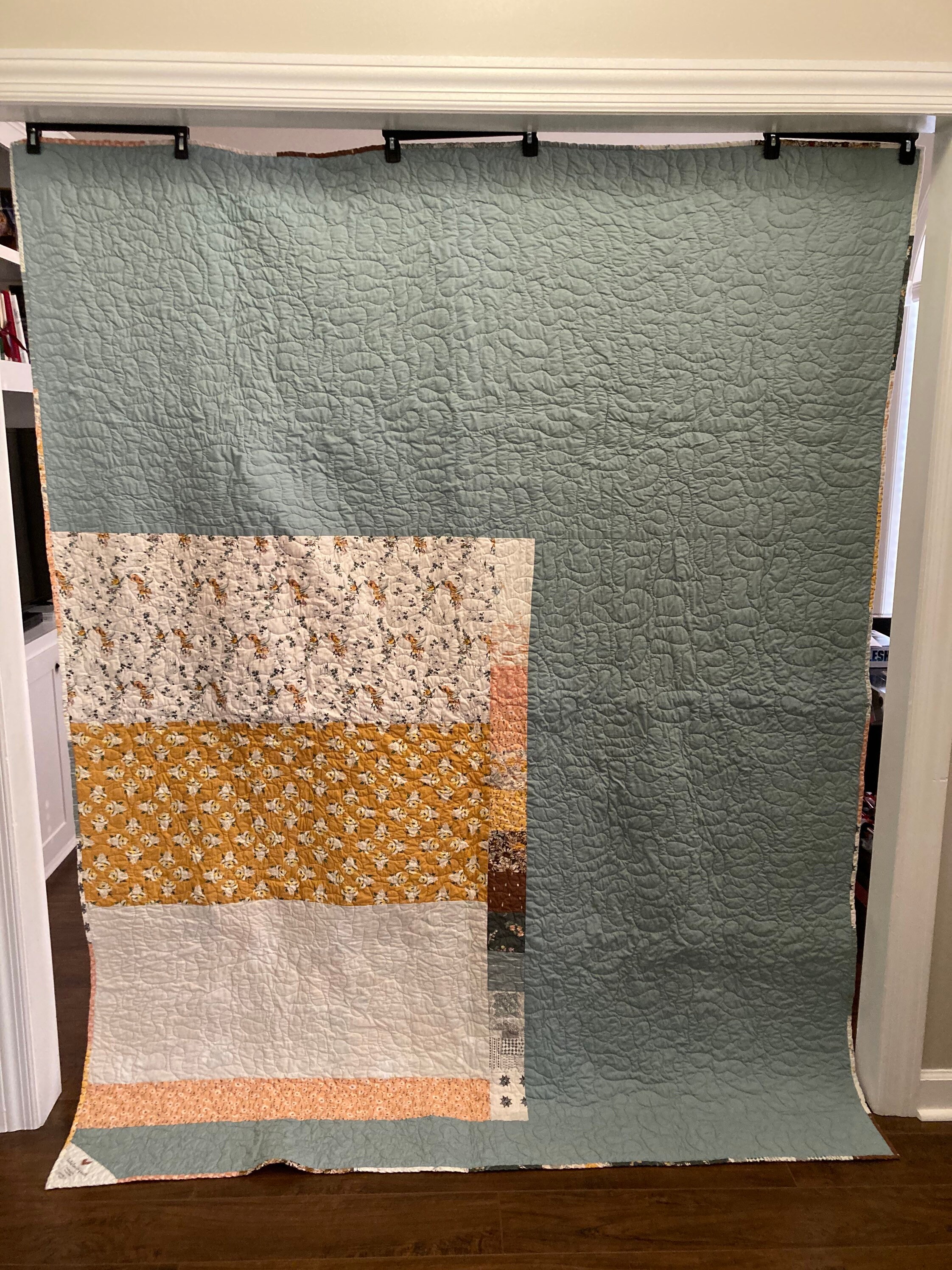 Handmade Chevron Bed Quilt: Modern Lulu Louise Design - Etsy