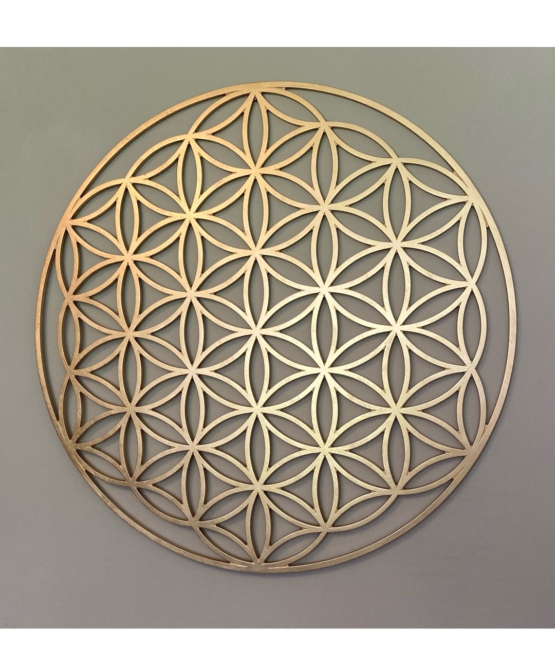 Sacred Flower of Life Wall Decoration in Wood - Etsy
