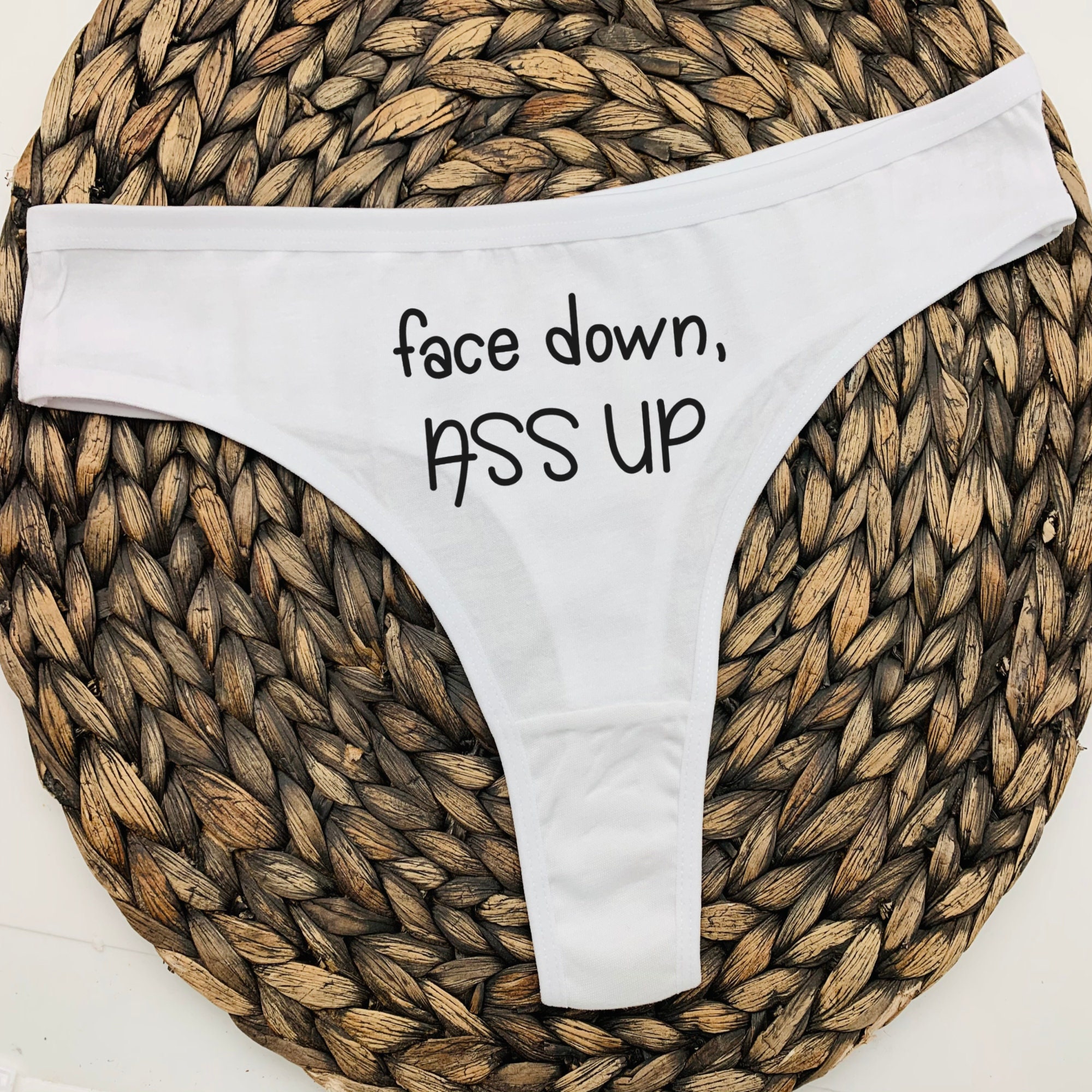 Face Down Ass Up Thong Funny Thong Etsy España
