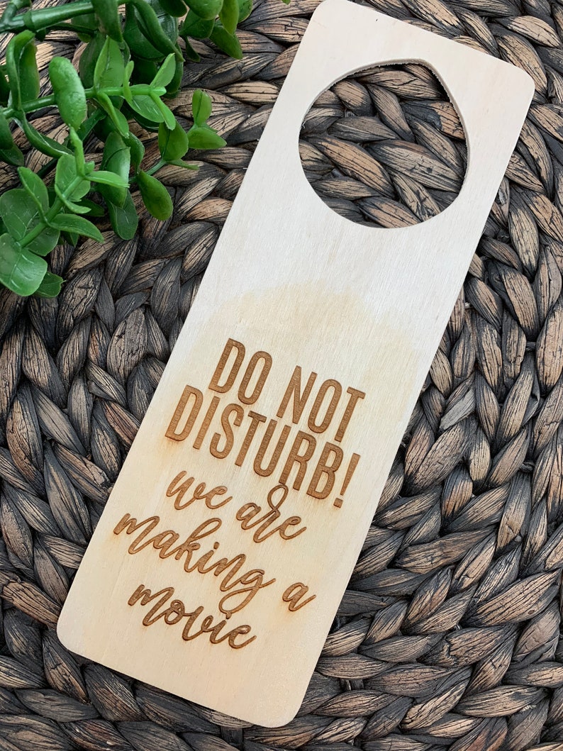 Door Hanger Sexy Time Door Hanger Do Not Disturb We Are Etsy
