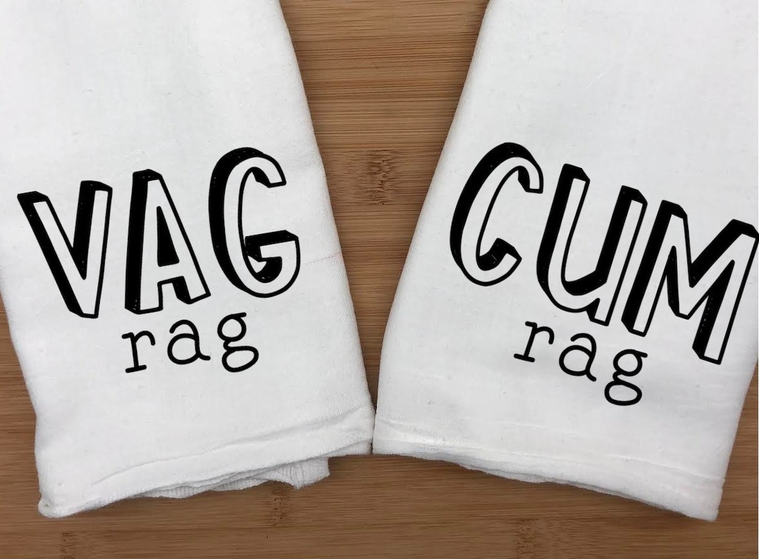 Vag Rag and Cum Rag Set clean up Towel Gag Gift Sperm Bachelorette ...