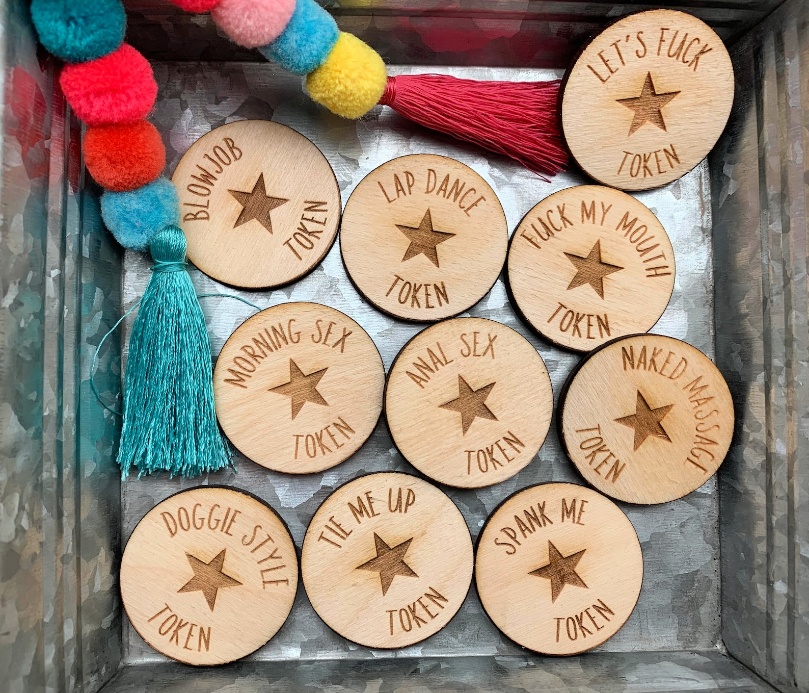 Naughty Tokens Set Cheeky Gift Date Night Fun Gag Gift - Etsy