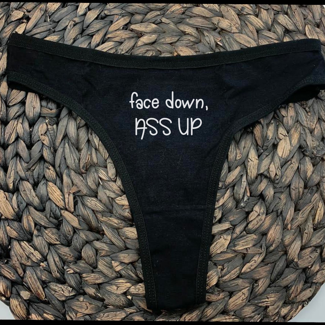 Face Down Ass up Thong Funny Thong - Etsy