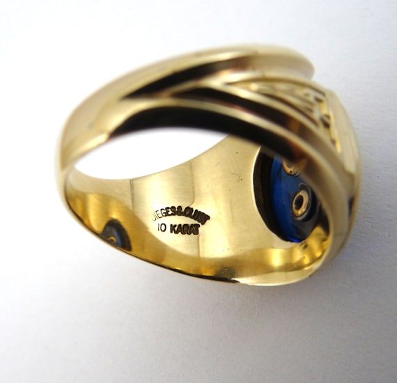 Dieges & Clust Class Ring 10k Yellow Gold 1956 Kulpmo… - Gem