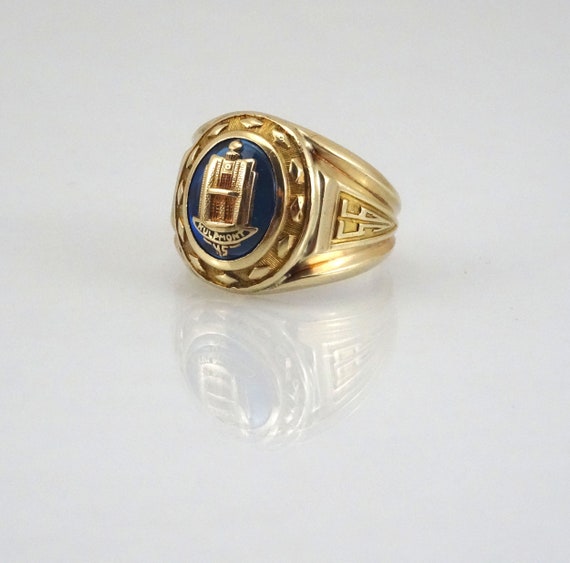 Dieges & Clust Class Ring 10k Yellow Gold 1956 Kulpmo… - Gem