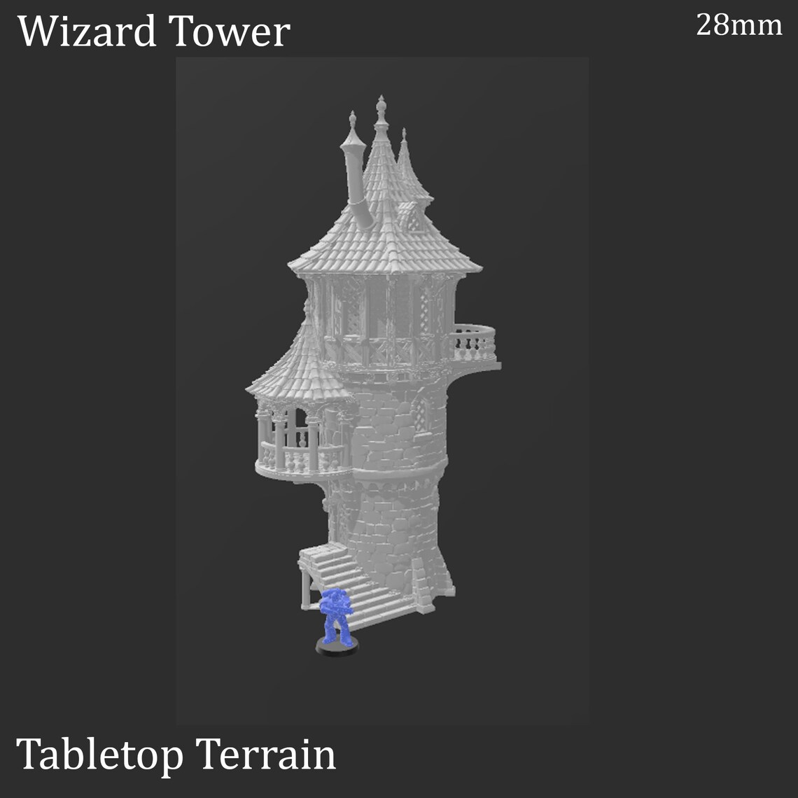 Wizard Tower Fantasy Tower Winterdale Fantasy Terrain DND - Etsy