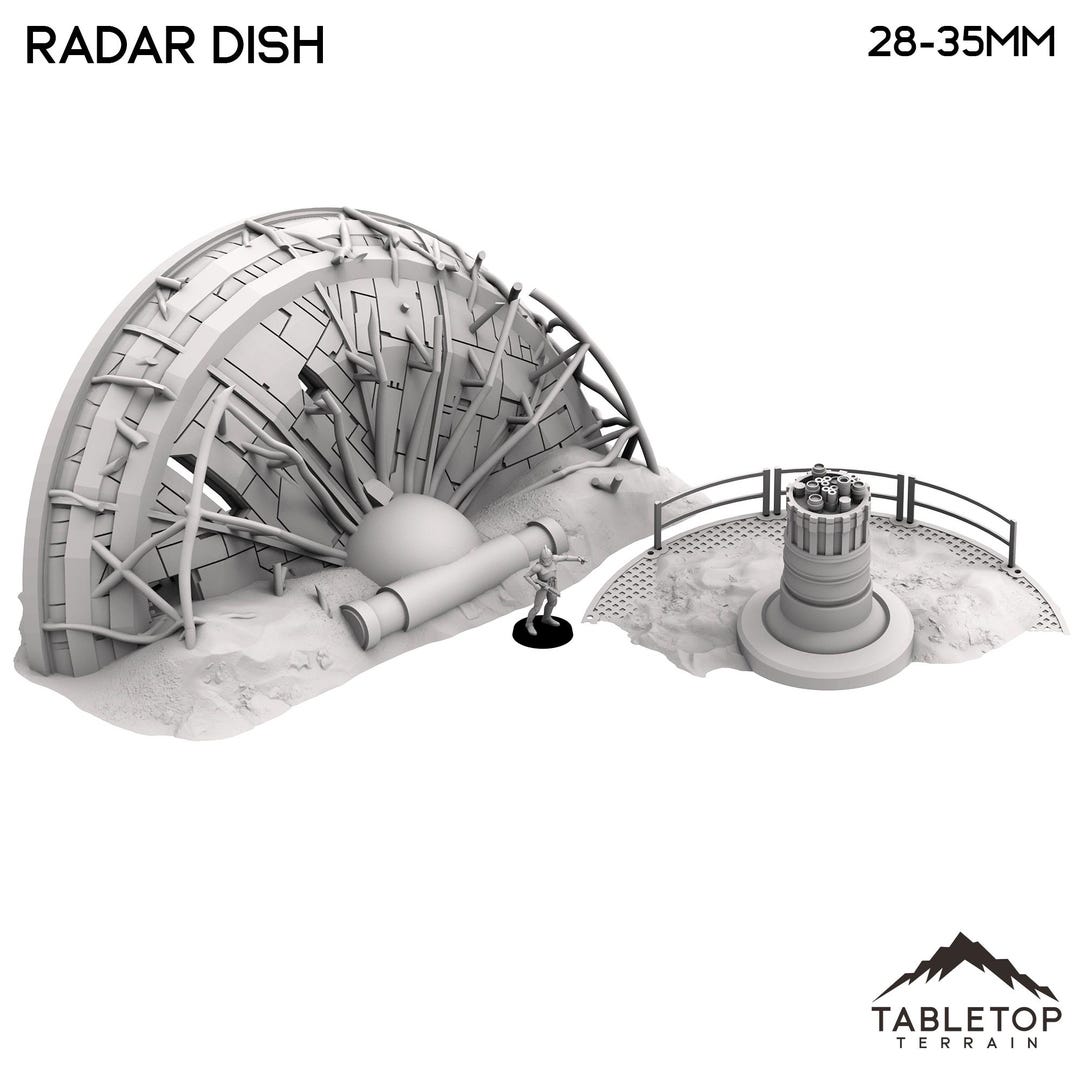 Radar Dish - Tabletop Terrain Outer Rim Compatible With Star Wars ...