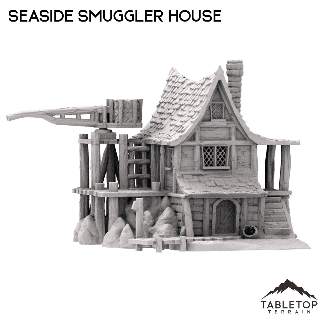 Seaside Smuggler House DND Aos Pathfinder Conquest Miniatureland ...