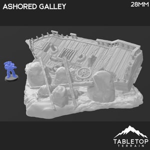 Ashored Galley - DND Aos Pathfinder Conquest Miniatureland Tabletop ...