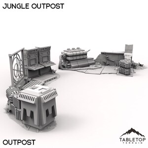 Jungle Outpost - Tabletop Terrain Outer Rim Compatible With Star Wars ...