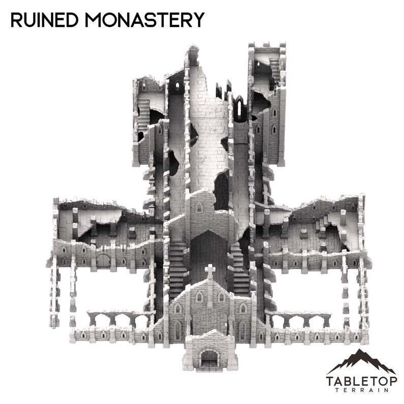 Ruined Monastery - DND Aos Pathfinder Conquest Miniatureland Tabletop ...