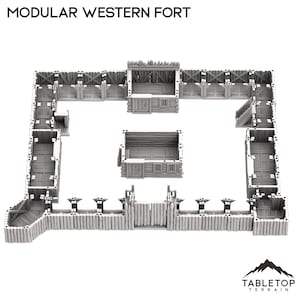 Modular Western Fort - Old Wild Western Rush - Wild West Terrain ...