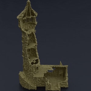 Ruined Lighthouse - DND Aos Pathfinder Conquest Miniatureland Tabletop ...